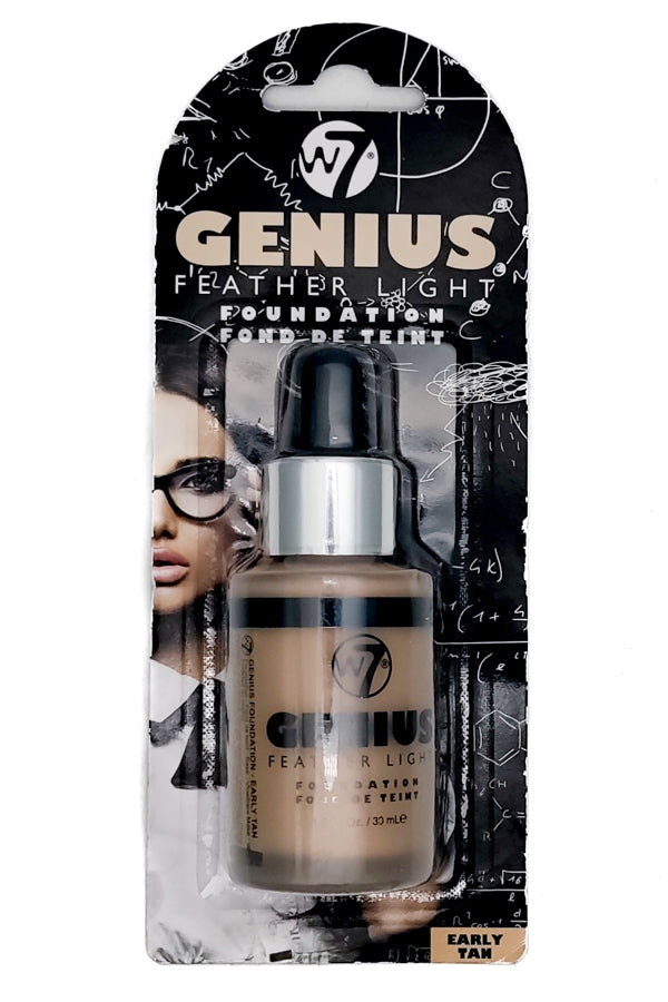 w7 GENIUS Feather Light Foundation, Early Tan 1 fl oz – Gracefulbeauty.com